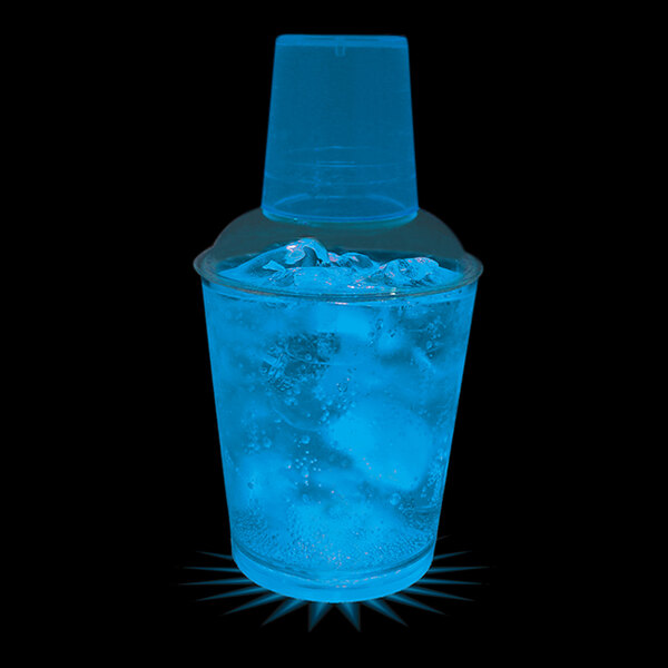 12 oz. Customizable Plastic Shaker with Blue LED Light - 50/Case