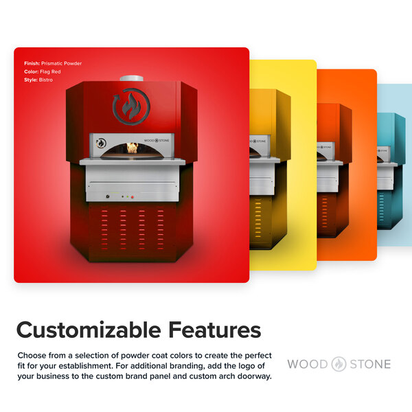 Wood Stone WS-RV OneRev Labor Saver 77 3/4" x 80 1/4" Rotating Pizza Oven