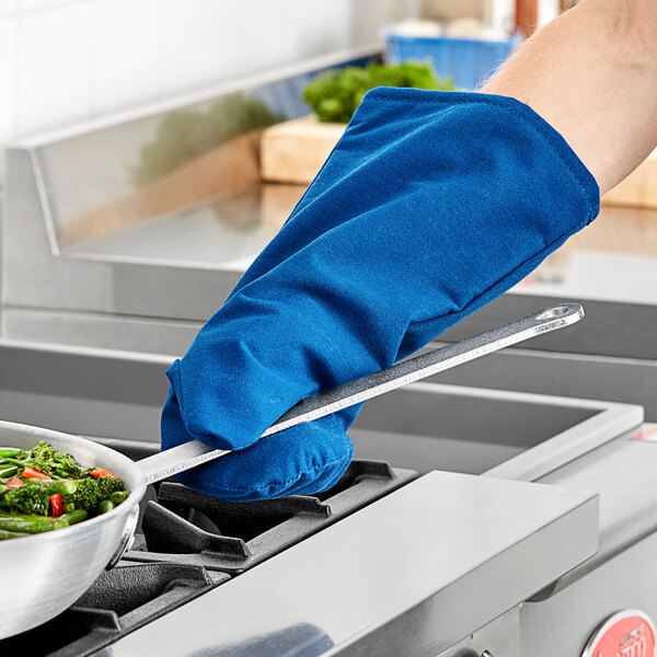 Tucker Safety Products Burnguard 15" Blue Nomex® Puppet-Style Oven Mitt ...