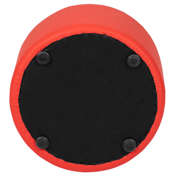 Flash Furniture Nicholas 12" Red Flexible Soft Seating Circle Modular ...