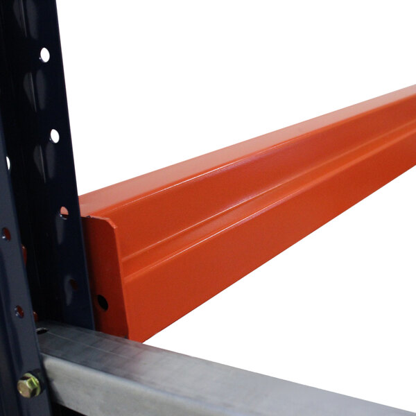 Interlake Mecalux 120" Orange Heavy-Duty Non-Slotted Pallet Rack Beam ...