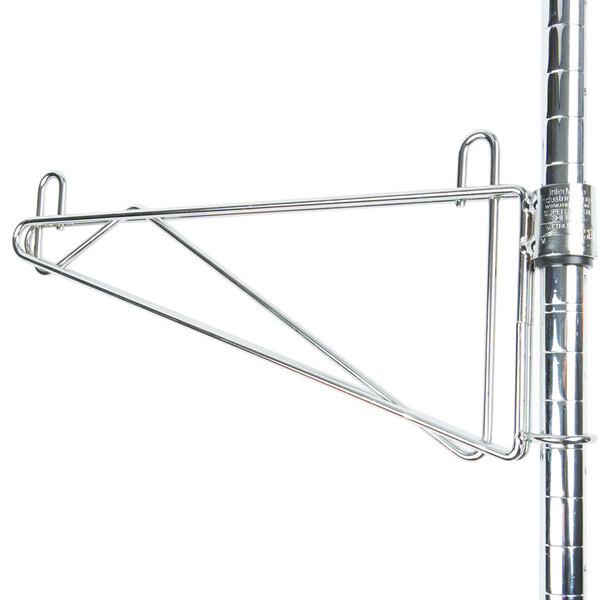 Metro 1WS14C Super Erecta Chrome Post-Type Wall Mount 14" Shelf Support