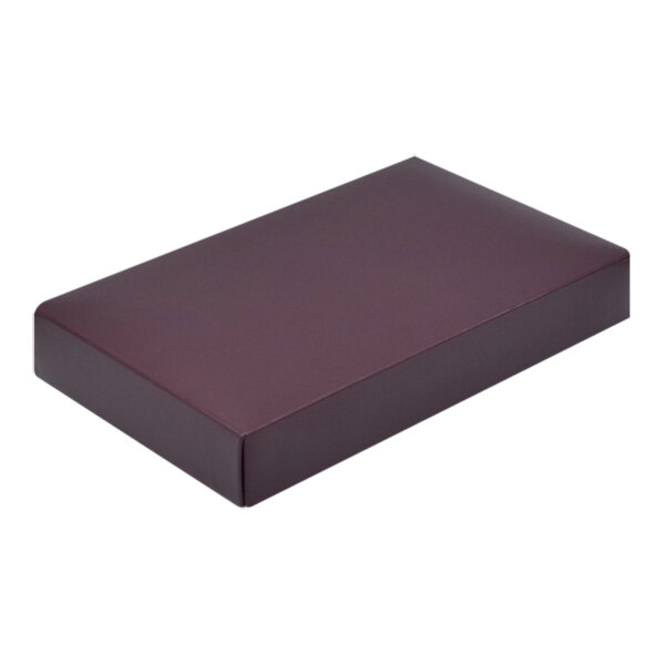 Simplex 7" x 4 3/8" x 1 1/8" 2-Piece 1/2 lb. Maroon Candy Box - 250/Case