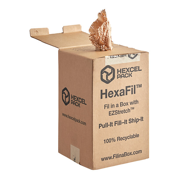 HexaFil 12" x 1800' Expanding Void Fill Paper Dispenser Box HF300FNB