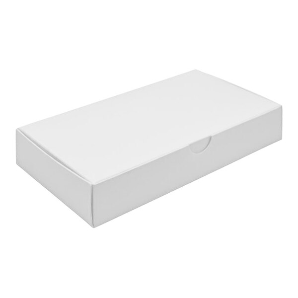 Simplex 8 5/16" x 4 11/16" x 1 1/2" 1-Piece 1 lb. White USPS Candy Box ...