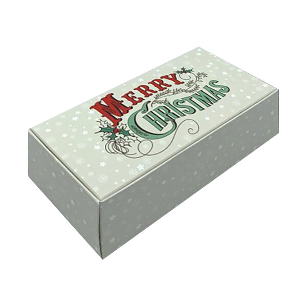Simplex 5 1/2" x 2 3/4" x 1 3/4" 1-Piece 1/2 lb. Merry Christmas Candy ...