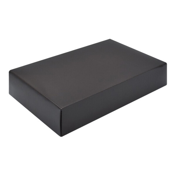 Simplex 9 3/8" x 6" x 2" 2-Piece 2 lb. Brown Candy Box - 250/Case