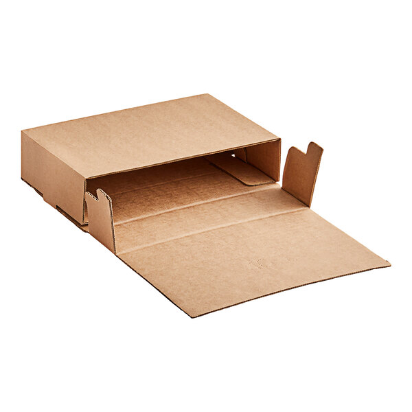 9 13/16" x 6 3/16" x 2 1/8" Corrugated Mailer for 2-Piece 2 lb. Candy ...