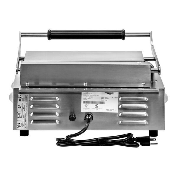 Vollrath PSG4-SF120-C Single Cast Iron Panini Grill with Smooth Plates ...