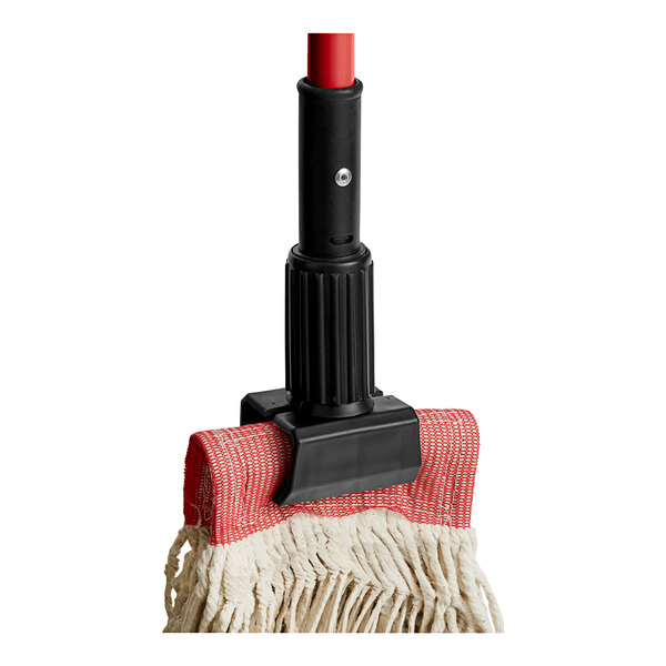 Lavex Wet Mop Kit with 16 oz. #24 Natural Cotton Looped End Wet Mop and ...