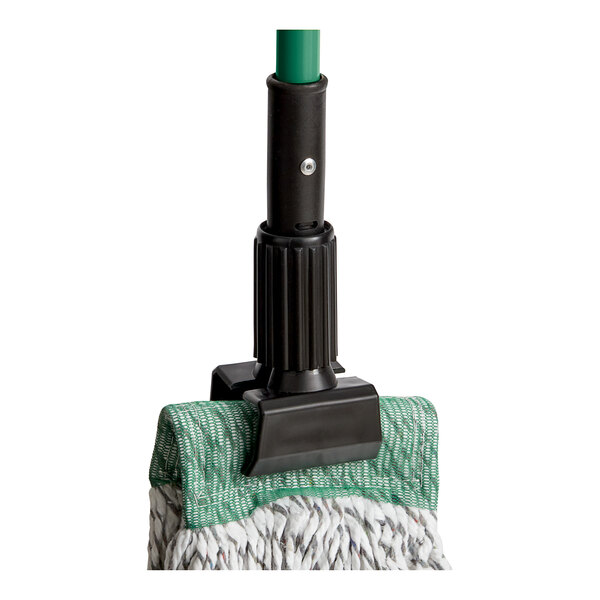 Lavex Wet Mop Kit with 24 oz. #32 Blue and White Rayon Blend Looped End ...