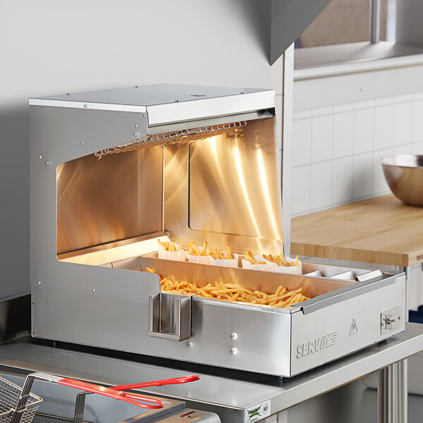ServIt FFDS22 22" Stainless Steel Fry Dump Holding Station - 120V