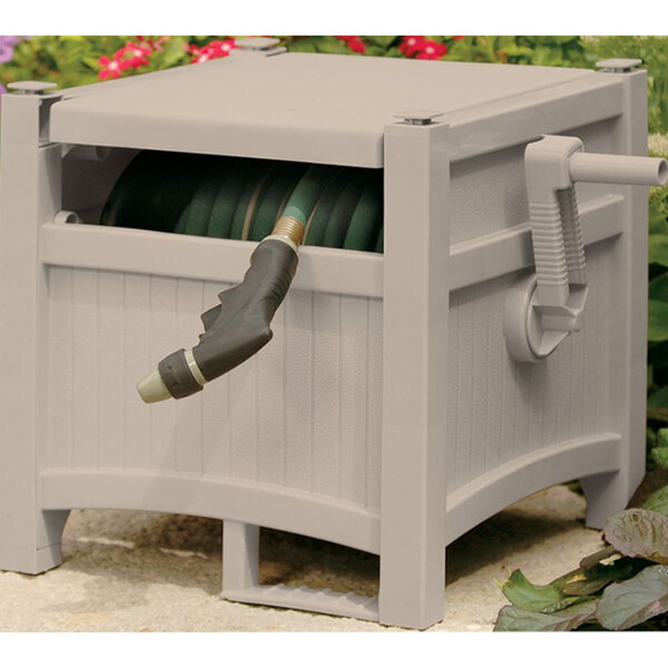 Suncast 100' Light Taupe Hose Storage Hideaway PHH100