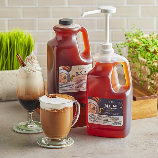 Capora Original Chai Tea Latte 5:1 Super Concentrate 64 fl. oz.