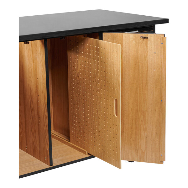 National Public Seating 28" x 48" Mobile Science Cart with 3 External ...