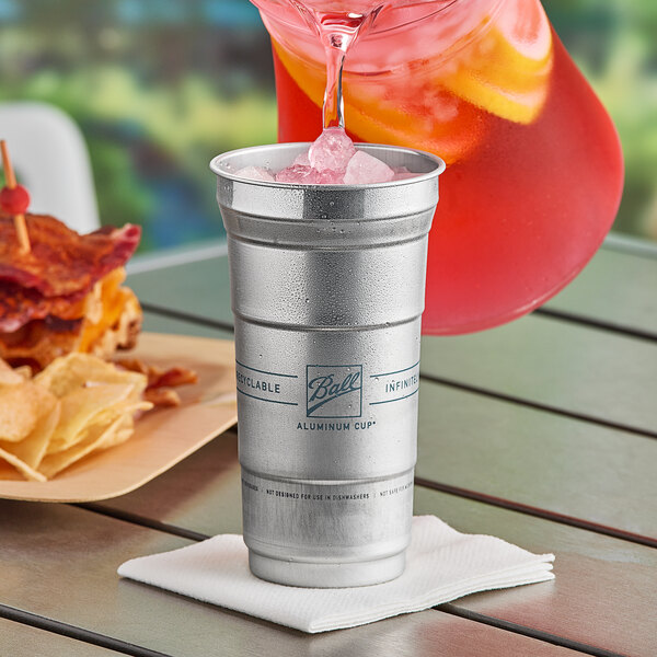 Ball 12 oz. Customizable Aluminum Cup with Ball Logo Design - 450/Case