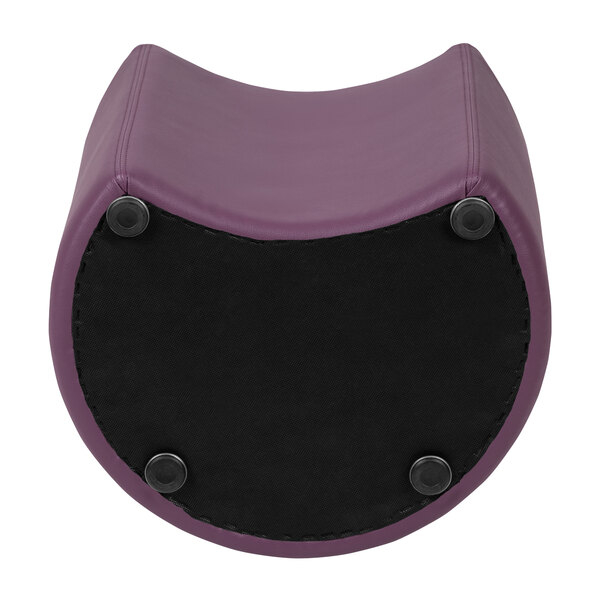 Flash Furniture Nicholas 18" Purple Flexible Soft Seating Moon Modular ...