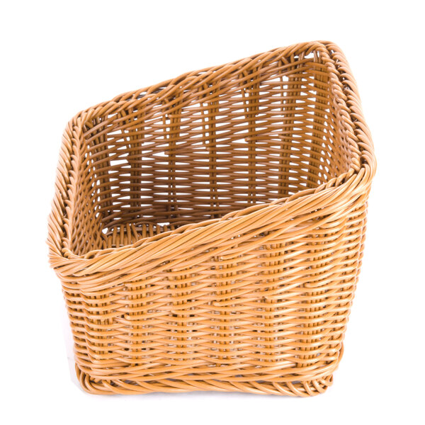 GET WB-1510-H Designer Polyweave Plastic Cascading Basket - Honey 9 1/4 ...