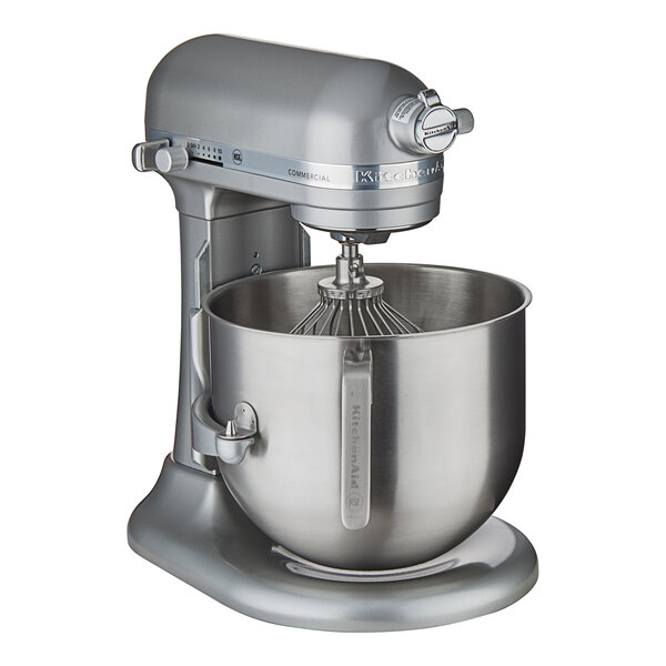 KitchenAid KSM8990CU Contour Silver 8 Qt. Bowl Lift Countertop Mixer ...