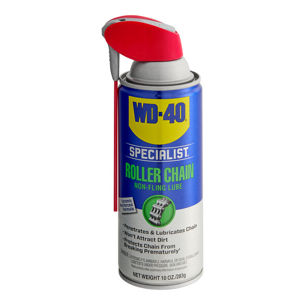 WD-40 300493 Specialist 10 oz. Non-Fling Roller Chain Spray Lubricant ...