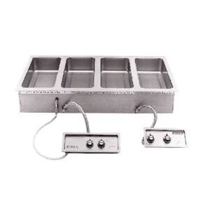 Wells 5P-MOD400TDMAF 4 Pan Drop-In Hot Food Well with Drain Manifolds ...