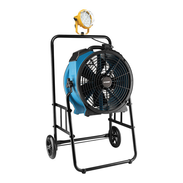 XPOWER FA-420K6 18" Blue Axial Cooling Fan Kit with Mobile Trolley and ...