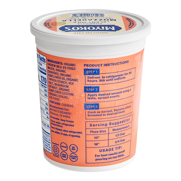 Miyoko's Creamery Liquid Vegan Pizza Mozzarella 2 lb. - 6/Case