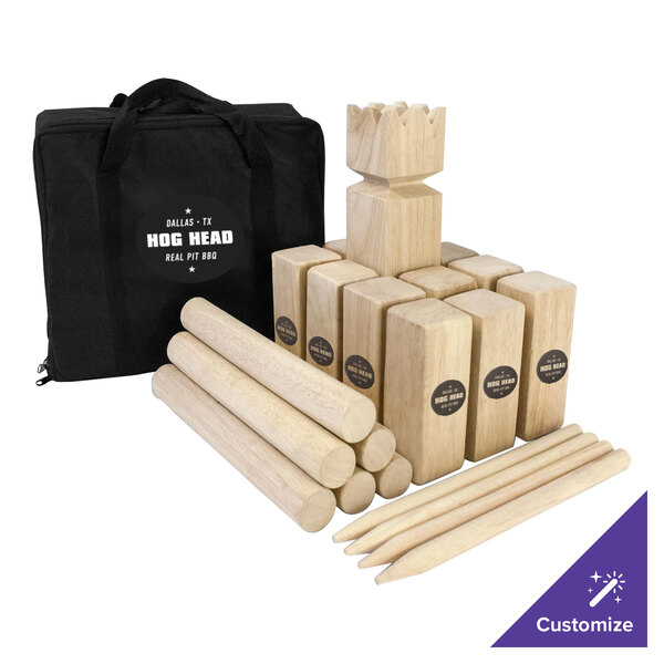 Yard Games Customizable Premium Kubb Game Set