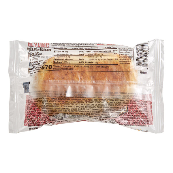 Grand Prairie Pepperoni Pizza Calzone 7 oz. - 12/Case