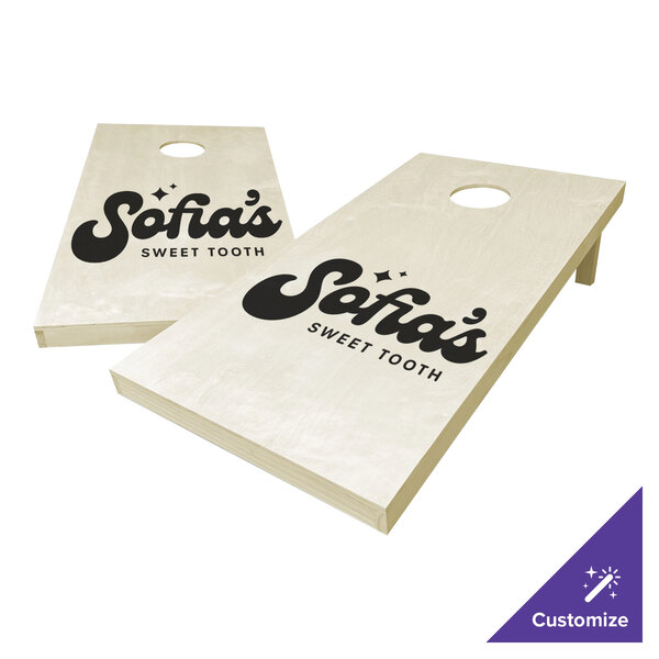 Customizable Regulation Cornhole Set - WebstaurantStore