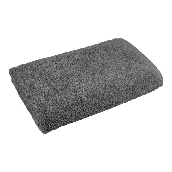 1888 Mills Millennium 27" x 52" Charcoal 100% Ring-Spun Cotton Bath ...