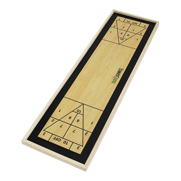 Yard Games 45" x 13" 2-in-1 Table Top Curling / Shuffleboard Set