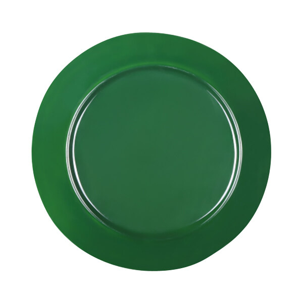 Elite Global Solutions Maya 9" Green Reactive Glaze Round Melamine ...