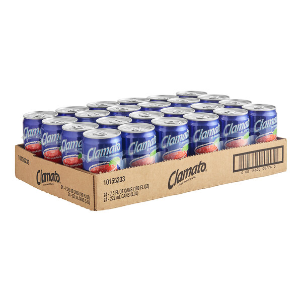 Clamato Original Tomato Cocktail 7.5 fl. oz. - 24/Case