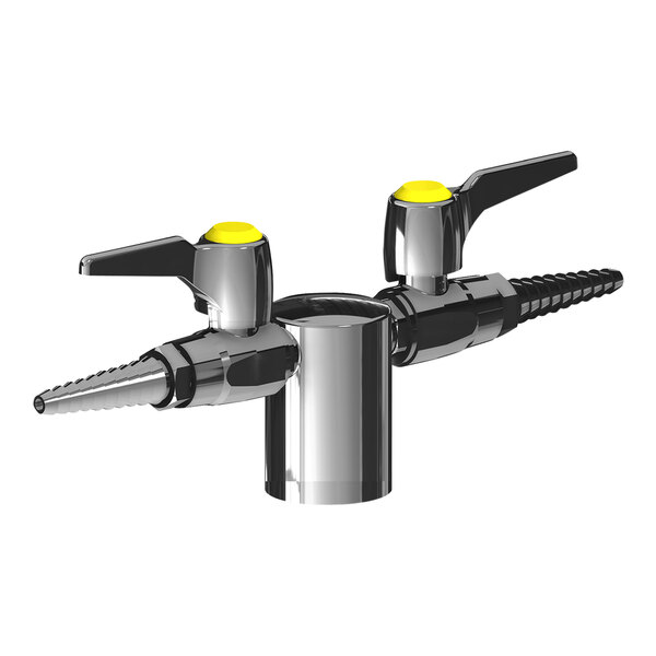 Chicago Faucets 981-909AGVCP Deck-Mounted Laboratory Turret with Two ...
