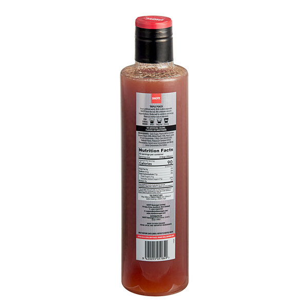 SHOTT Triple Peach Real Fruit Flavoring Syrup 1 Liter
