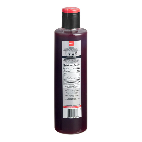 SHOTT Three Berry Real Fruit Flavoring Syrup 1 Liter