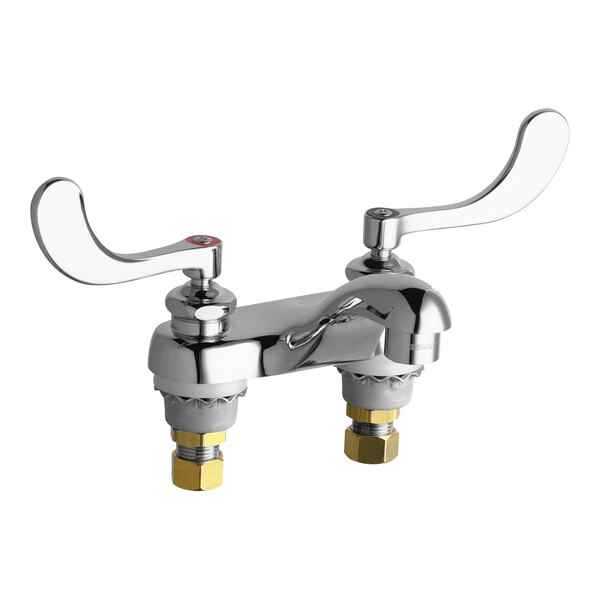 Chicago Faucets 802-V317E66ABCP 0.5 GPM Deck-Mounted Faucet with 4 ...