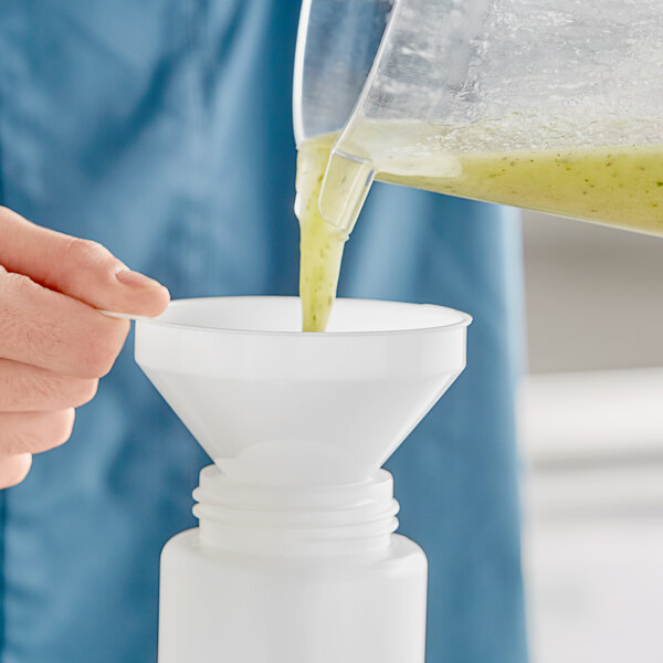 Choice 8 oz. 3 1/2" White Plastic Funnel
