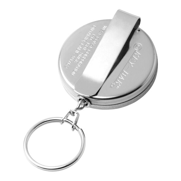 KEY-BAK Original Standard-Duty Chrome Keychain with Belt Clip, Split ...