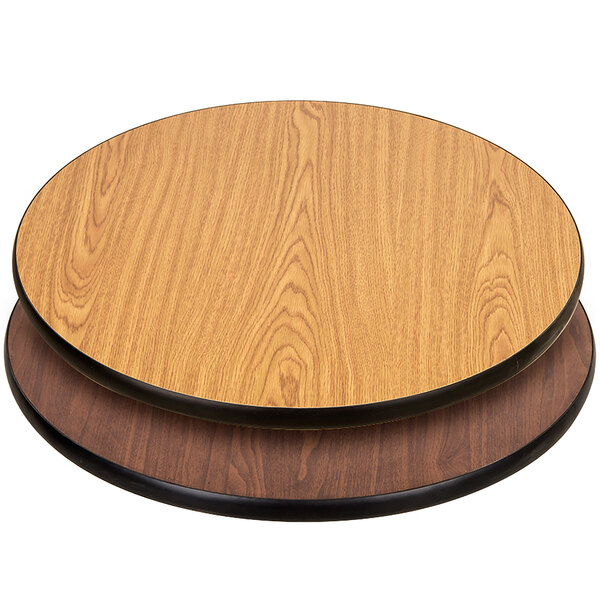 Lancaster Table & Seating 30" Laminated Round Table Top Reversible ...