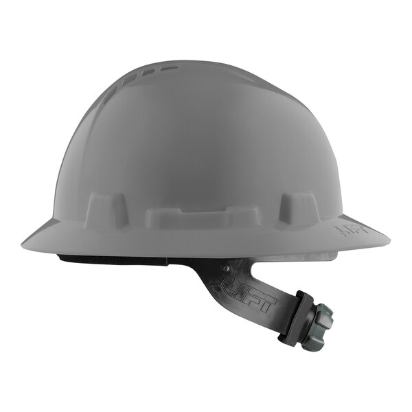 Lift Safety Briggs Gray 4-Point Ratchet Suspension Vented Full Brim ...