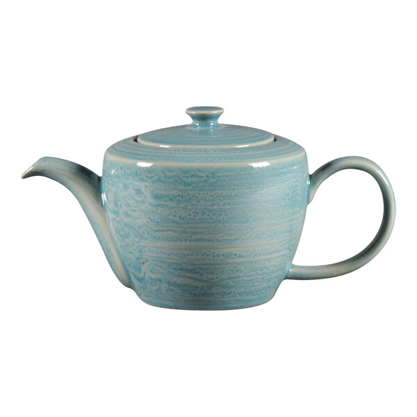 RAK Porcelain Rakstone Spot 13.55 oz. Sapphire Porcelain Tea Pot with ...