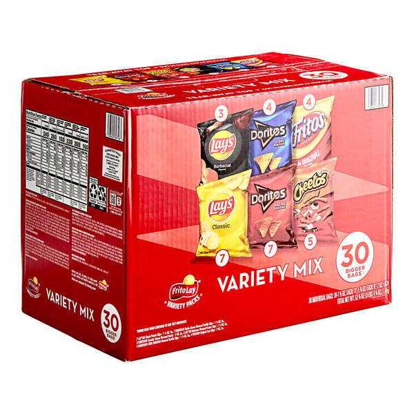 Frito-Lay Potato Chip Variety Pack - 60/Case