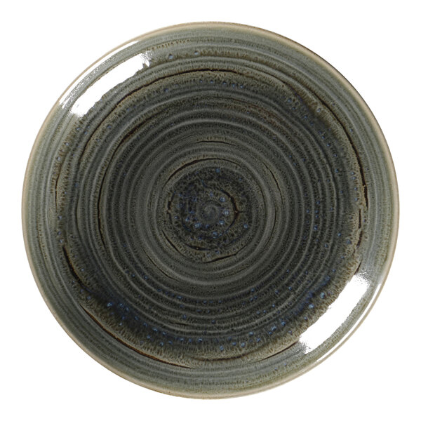 RAK Porcelain Rakstone Spot 9 1/16" Peridot Porcelain Deep Coupe Plate ...