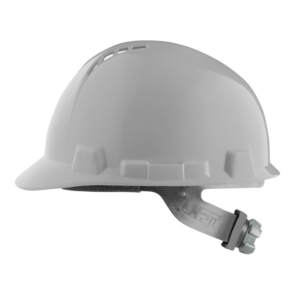 Lift Safety Briggs Gray 4-Point Ratchet Suspension Vented Short Brim ...