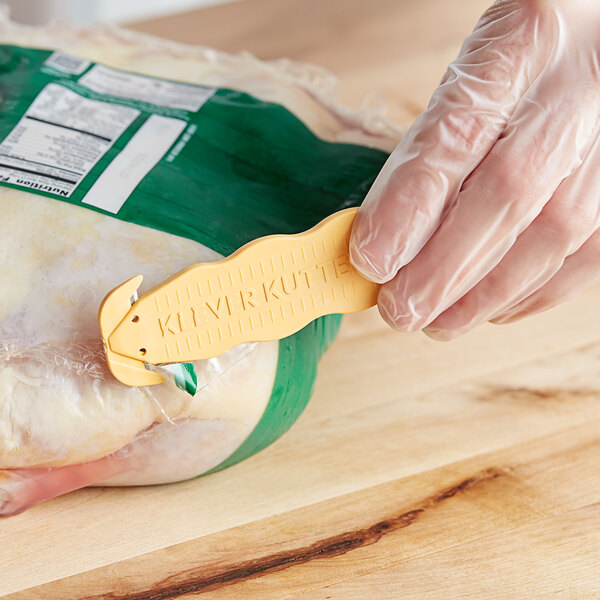 Klever Kutter NSF Food Zone Certified Yellow Safety Box Cutter KCJ-1SSYX