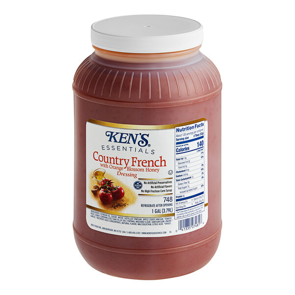Ken's Foods Country French with Orange Blossom Honey Dressing 1 Gallon ...