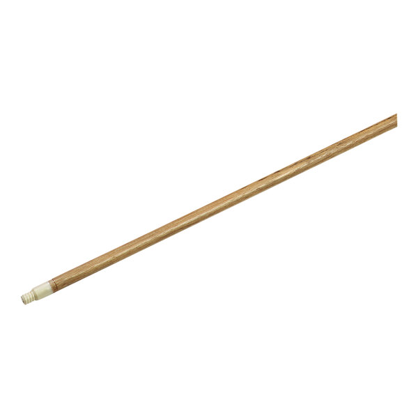Carlisle Flo-Pac 4028500 60" Threaded Wood Broom / Squeegee Handle with ...