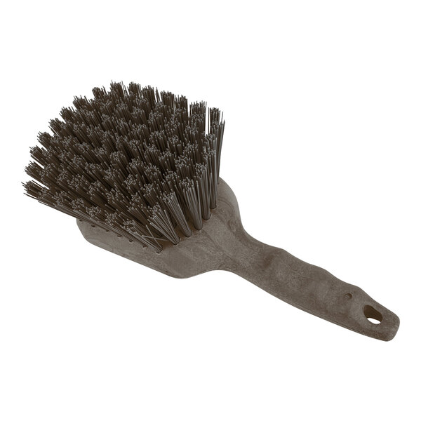 Carlisle Sparta 40541EC01 8" Brown Floating Utility / Pot Scrub Brush